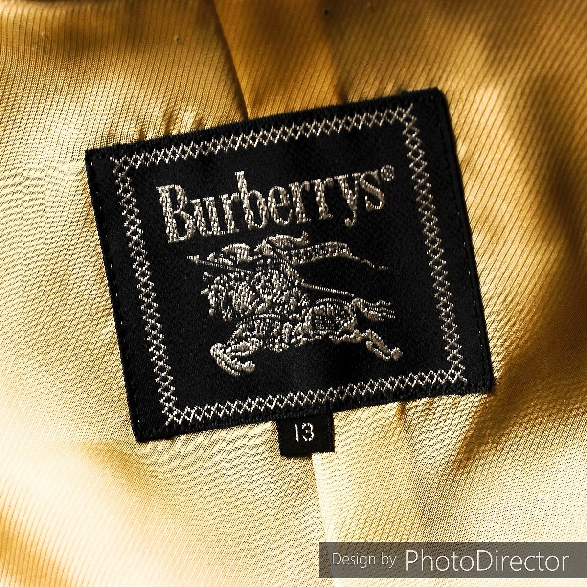 Yahoo!オークション - 美品 大きめ13BR バーバリーロンドン キャメルカ...