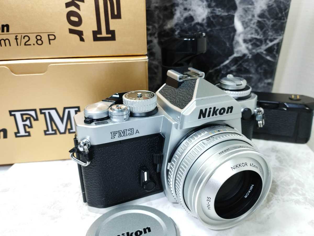 Yahoo!オークション - 【終活】Nikon FM3A＋Ai NIKKOR45mm 2.8P 薄型パ...