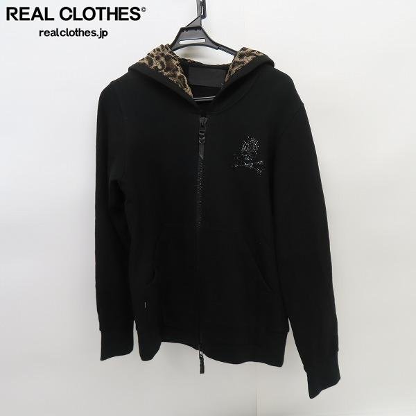 Yahoo!オークション - Roen/ロエン スカルスワロ レオパード切替 ジッ...