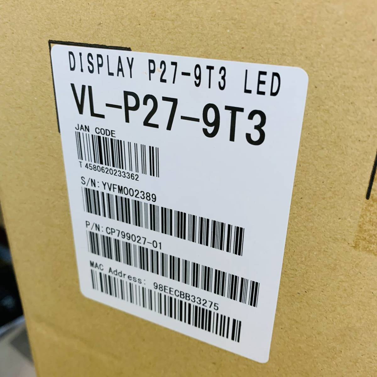 Yahoo!オークション - 【ほぼ未使用】FUJITSU 富士通 VL-P27-9T3 モニ...