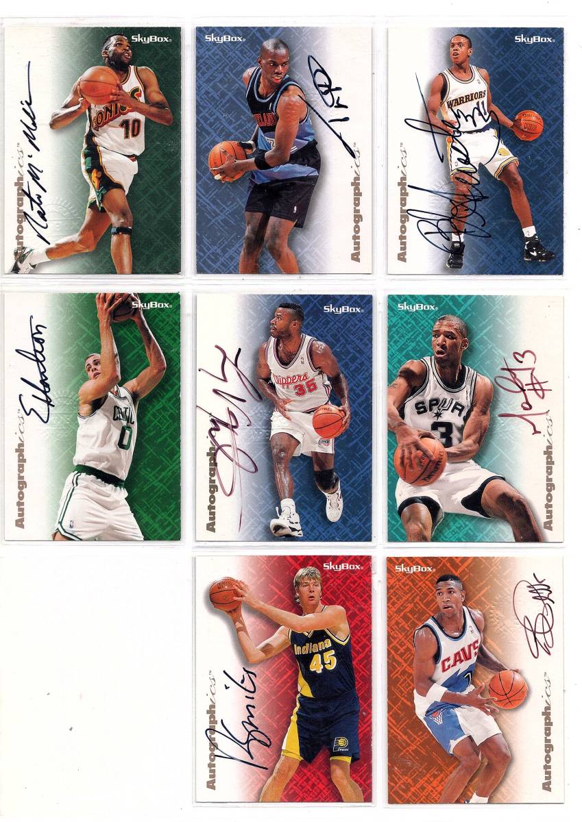 Yahoo!オークション - NBA 96-97 Sky Box Autographics 直筆サインカー...