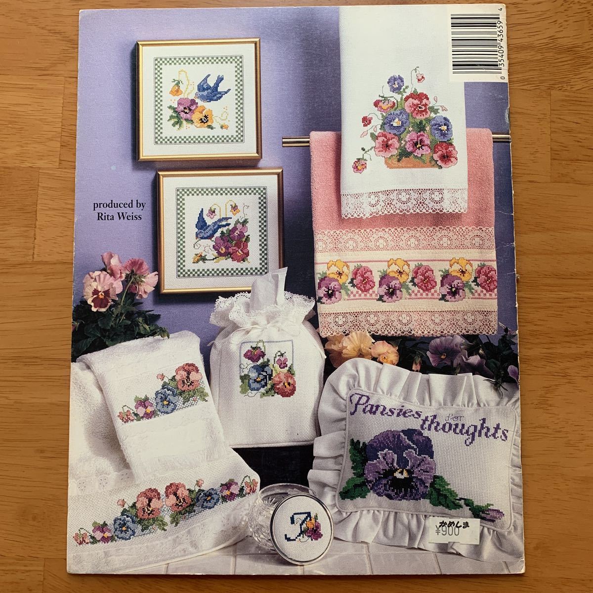 Yahoo!オークション - クロスステッチ刺繍図案本《Pansies》《Birthday...