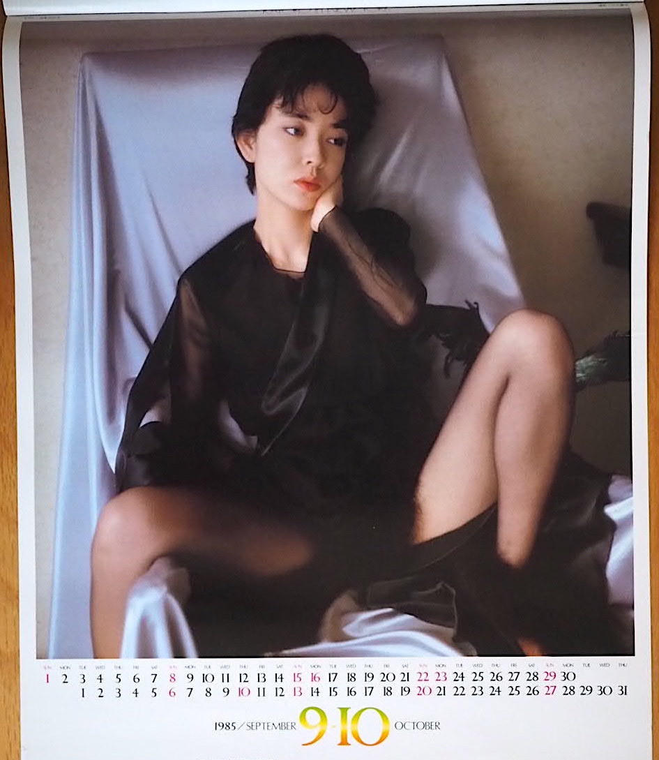 日本代購代標第一品牌【樂淘letao】－1985年 岸本加世子 カレンダー 未使用保管品