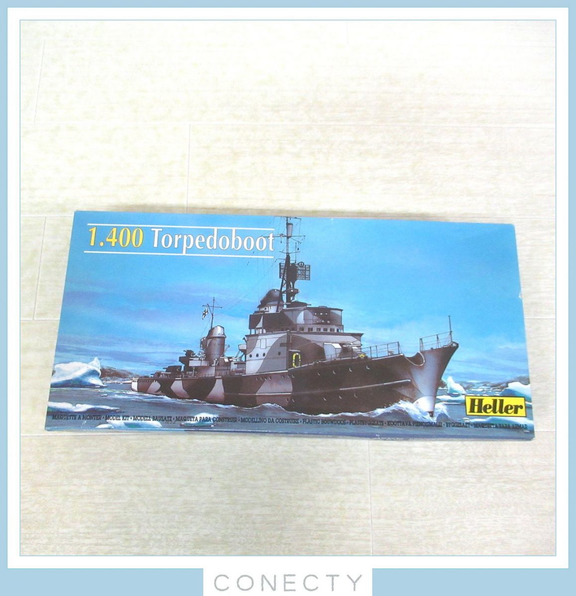 Yahoo!オークション - 未組立 エレール 1/400 ドイツ海軍魚雷艇 T-23 1...