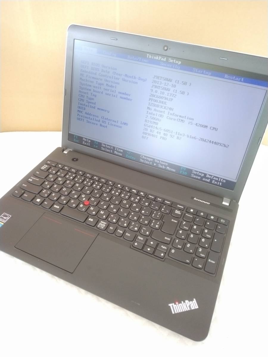 Yahoo!オークション - Lenovo ThinkPad E540 core i5 4200M 2.50GHz 8G...