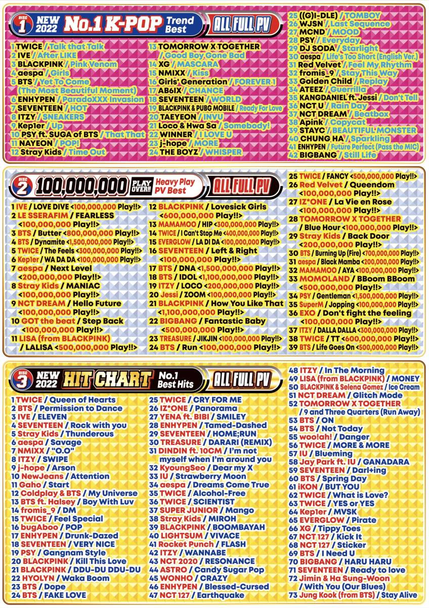 洋楽dvd 11月新作 2022 K Pop Best No 1 Trend Pv Bts Blackpink Twice 正規版dvd