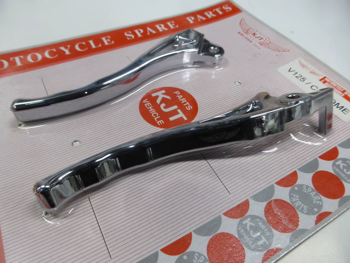 Yahoo!オークション - KJT アドレスV125メッキレバーセット 新...