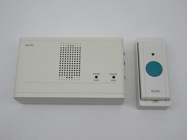 sz0378 ELPA ワイヤレスチャイム 受信器 & 送信機セット EWS-10 EWS-01 朝日電器 壁掛け 押ボタン(インターホン、ドアホン)｜売買されたオークション情報、yahooの ...