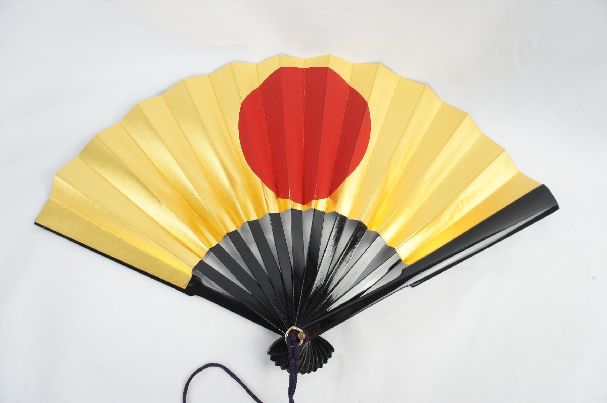 Yahoo!オークション - 15 鉄扇 金地に日の丸 日の丸鉄扇 1尺 30.3 cm 5...