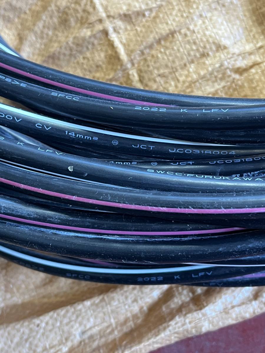 Yahoo!オークション - CVT ケーブル 14sq 22.1m 13.4㎏ 2022年製 フ...