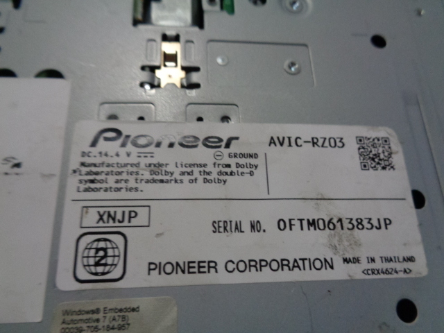 Yahoo!オークション - [L22] カロッツェリア AVIC-RZ03 地デジ ワンセ...