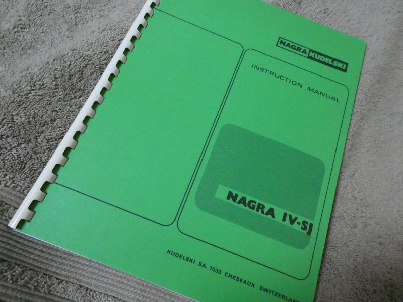 Yahoo!オークション - NAGRA 4SJ マニュアル 珍品
