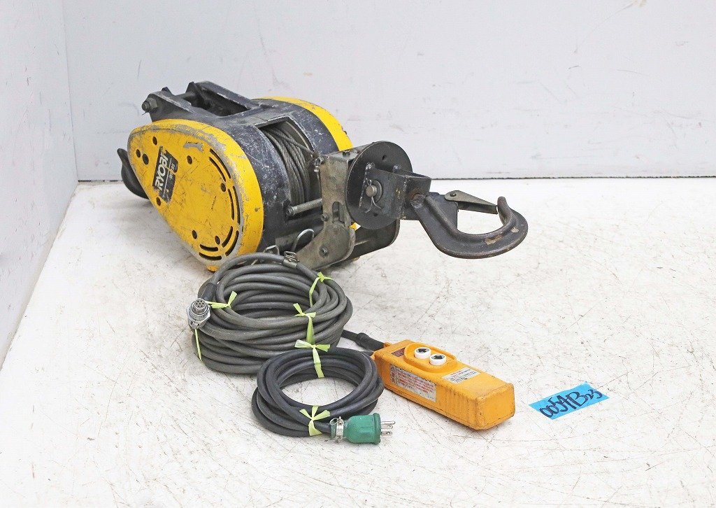 0054B23 RYOBI リョービ 電動ウインチ WI-195 200kg 29m 重量物 吊り上げ 建設 土木(その他)｜売買されたオークション情報、yahooの商品情報をアーカイブ公開 ...