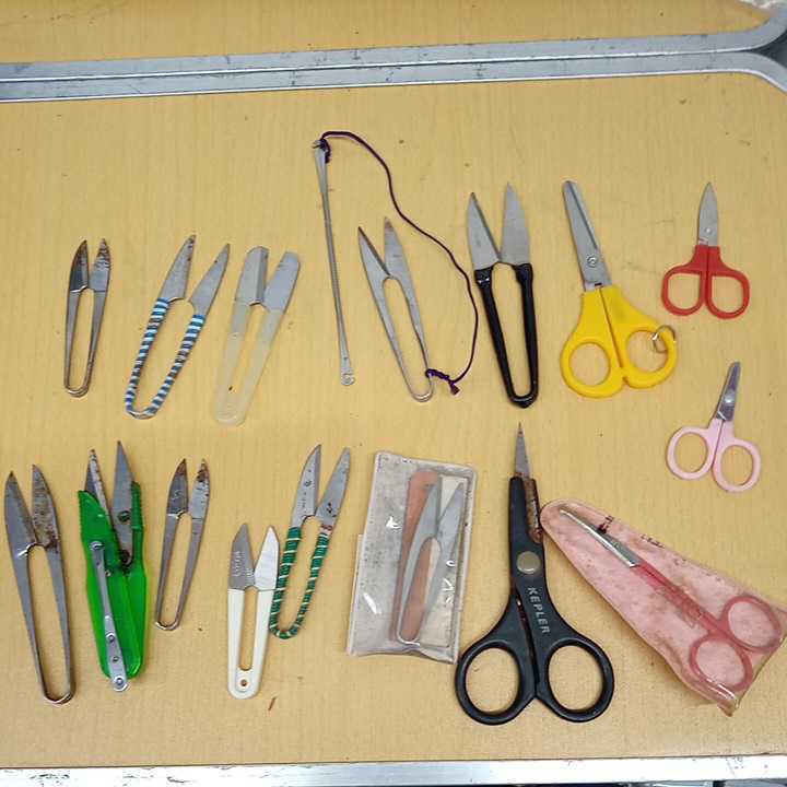 Yahoo!オークション - ハサミ 16点 糸切りハサミ 釣具 j4755