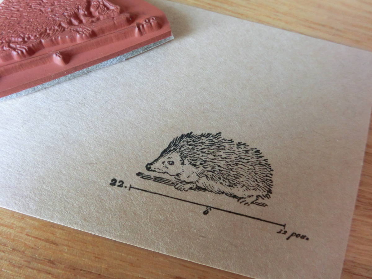 Yahoo!オークション - ラバースタンプ はりねずみ 1784年 フランスの...