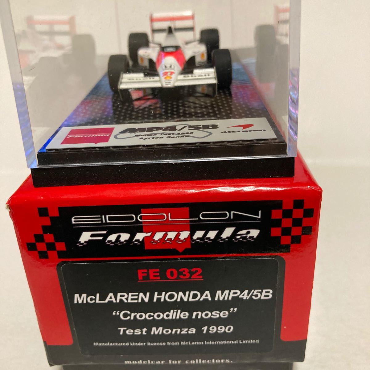 代購代標第一品牌－樂淘letao－アイドロン 1/43 マクラーレン・ホンダMP4/5Bクロコダイルノーズ モンツァテスト 1,990年