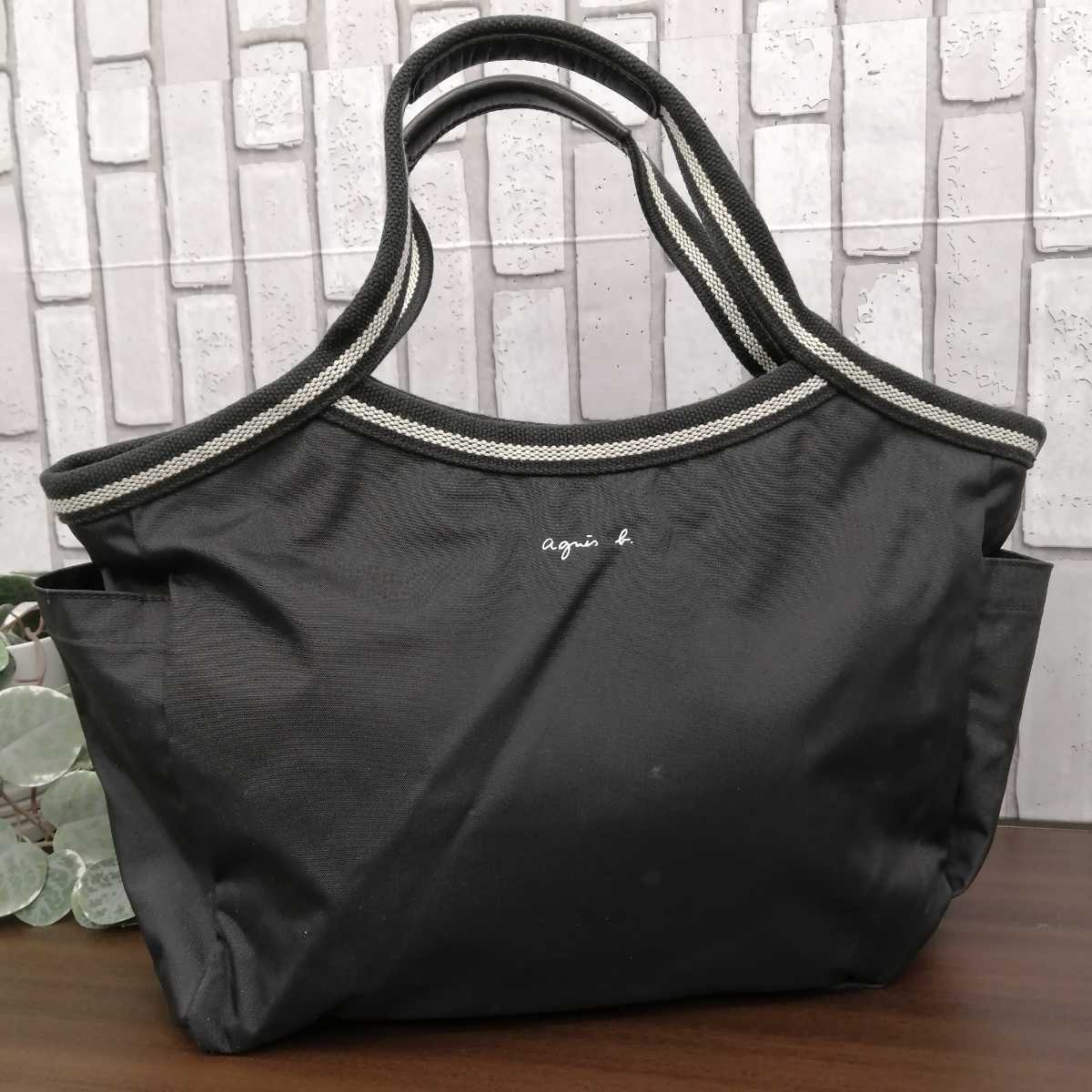 Yahoo!オークション - 【4181-1】アニエスベー ナイロントートバッグ