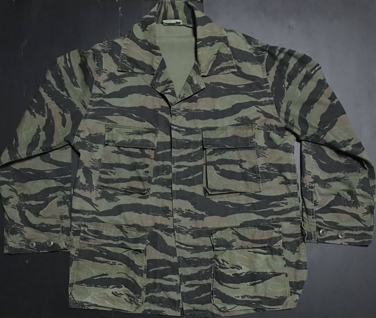Yahoo!オークション - 米軍放出品 レア品 タイガーストライプ BDU Mサ...