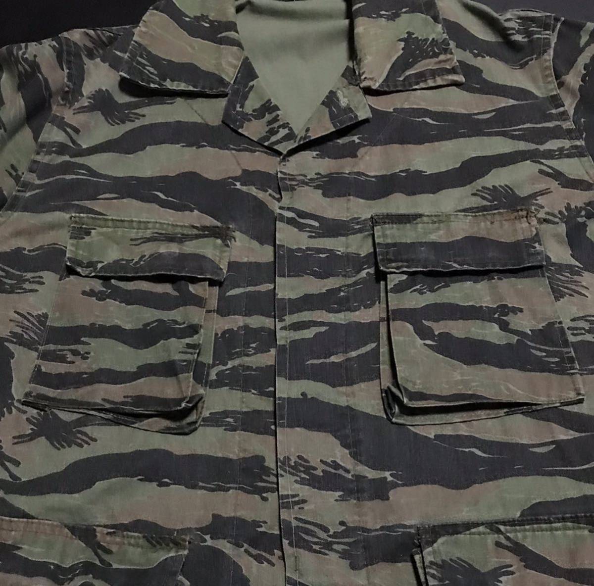 Yahoo!オークション - 米軍放出品 レア品 タイガーストライプ BDU Mサ...