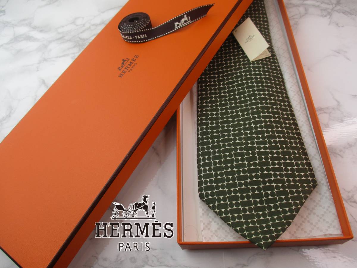 Yahoo!オークション - 個人出品 美品 エルメス HERMS ネクタイ シルク ...