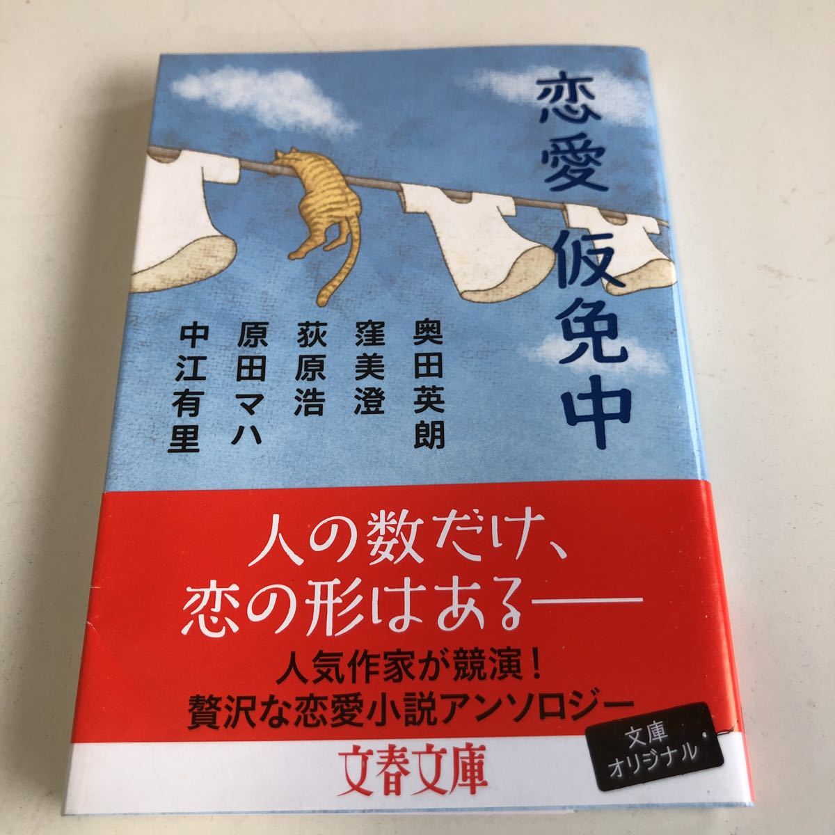 Z3 009 恋愛仮免中 文春文庫 初版本 奥田英朗 窪美澄 荻原浩 原田マハ 中江有里 帯付き グルメ ドラマ 文庫本 小説 恋愛 学園