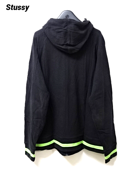 Yahoo!オークション - L【Stussy Zip HOODIE Black ステューシー パー...