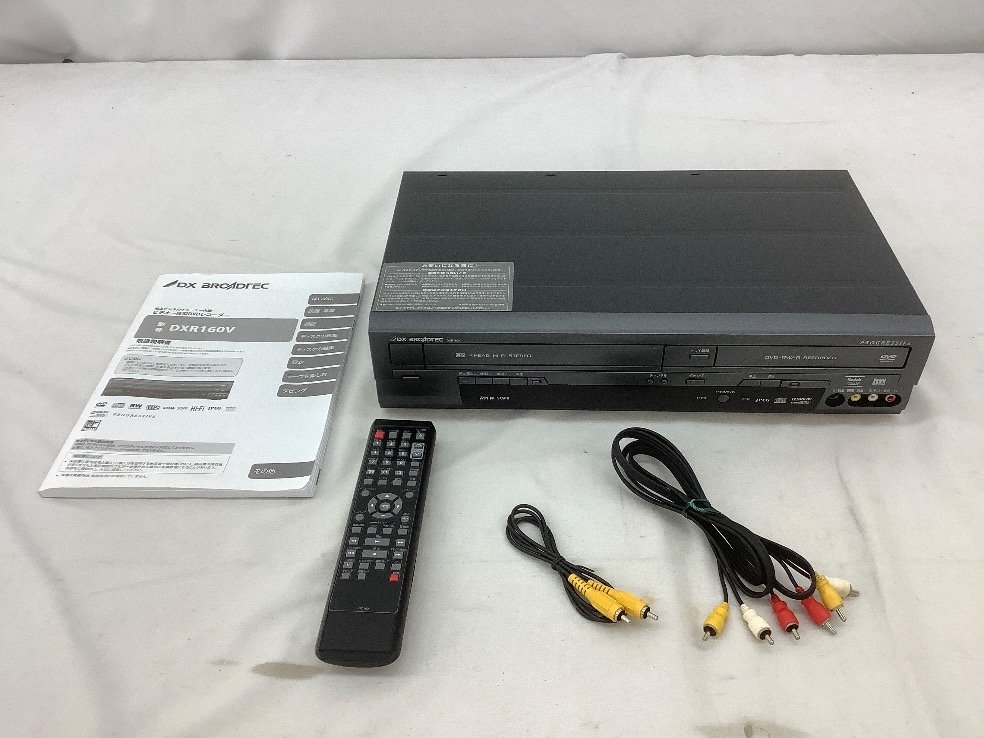 代購代標第一品牌－樂淘letao－DXアンテナ/船井電機 ビデオ一体型DVDレコーダー DXR160V 再生、DVDへ録画確認済 B-CAS無 中古品 ACB