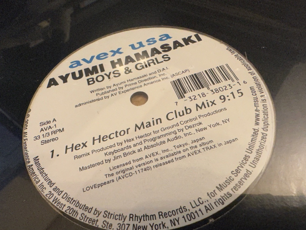 12” 浜崎 あゆみ / Ayumi Hamasaki / Boys & Girls Hex Hector Remixes / ハウス ミックス(浜崎あゆみ)｜売買されたオークション情報 ...