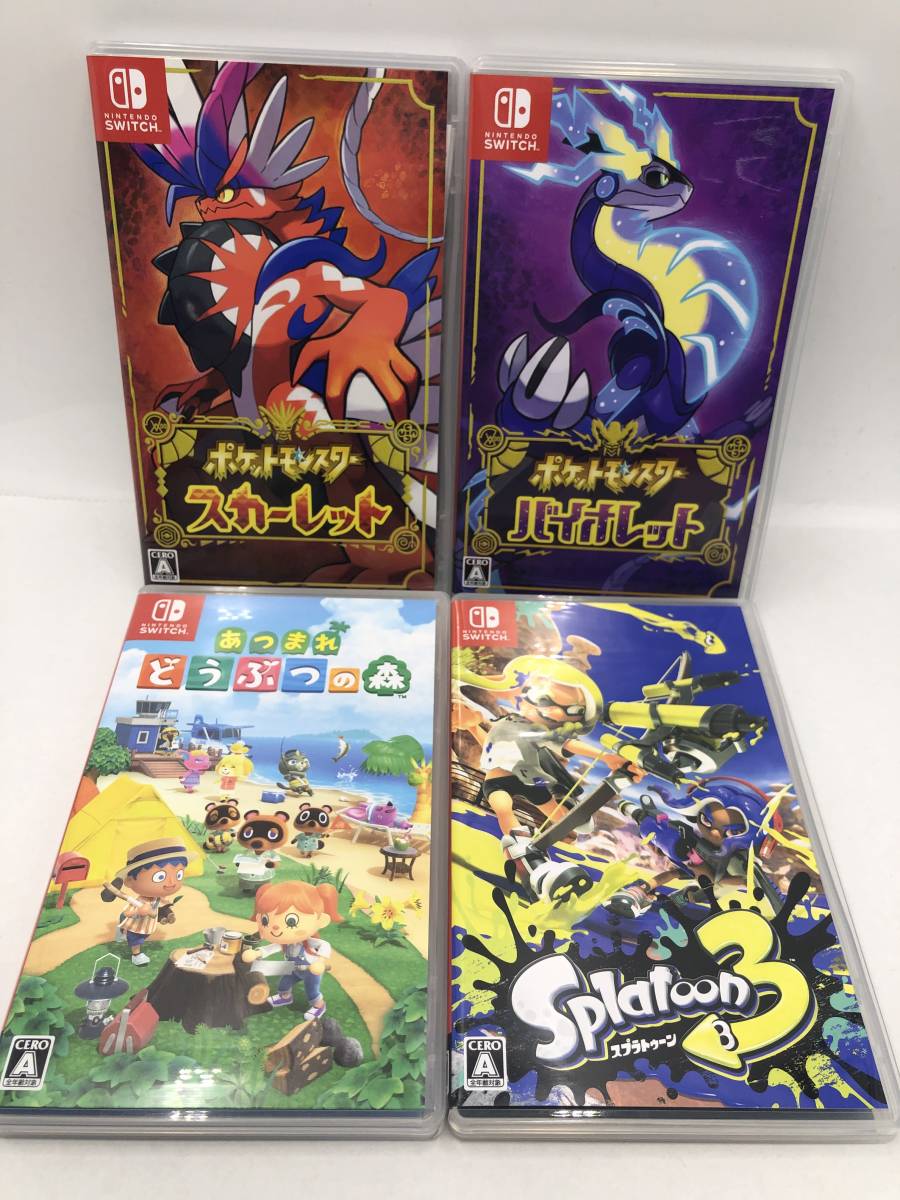 Yahoo!オークション - 【6853】[1円～] Switchソフト4点セット ポケッ...