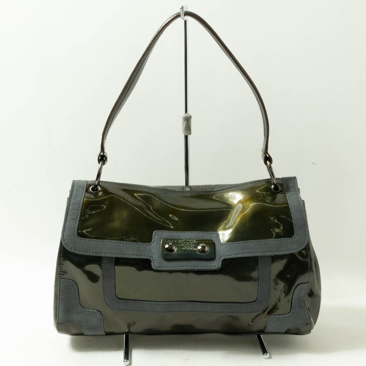 Yahoo!オークション - PISARO ピサロ ハンドバッグ 玉虫色 イリディセ...