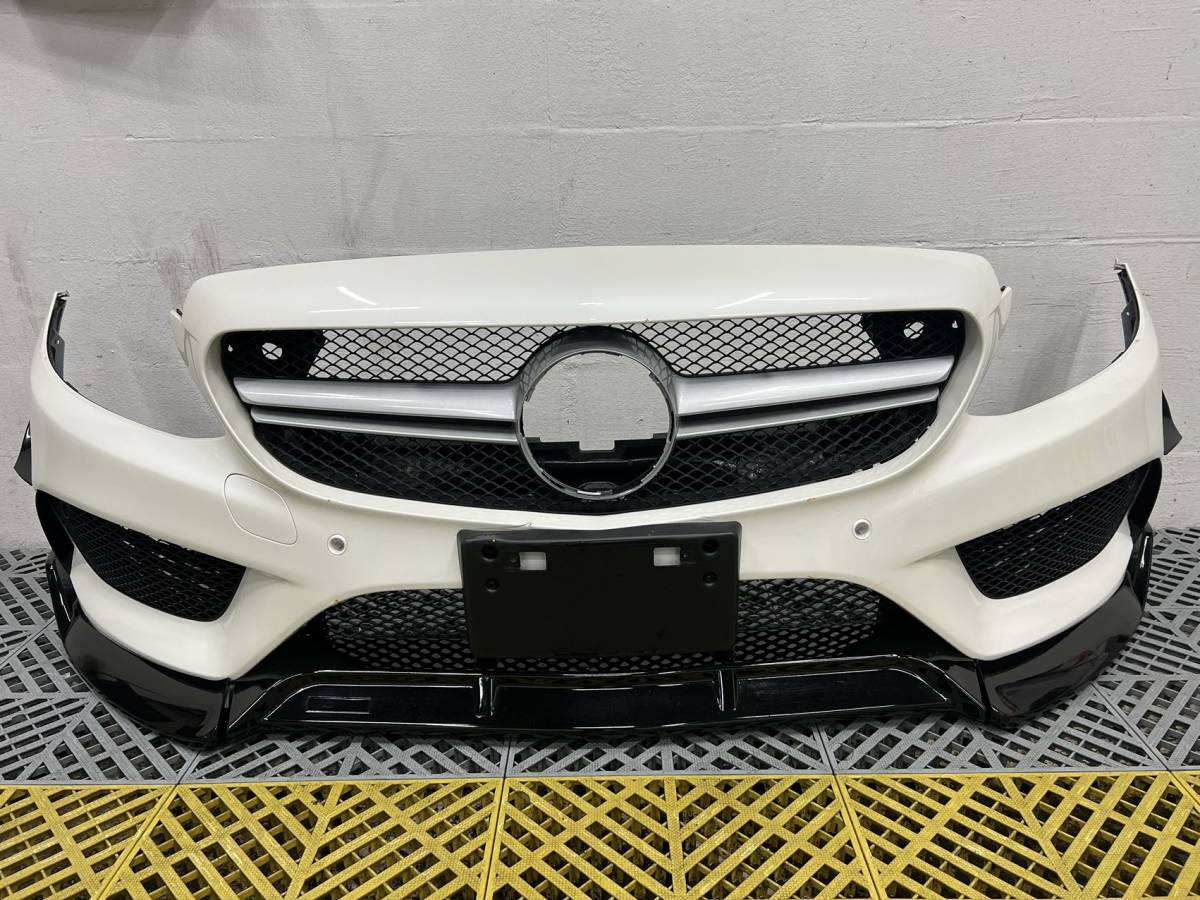 ベンツ 純正 Cクラス W205 S205 C205 AMG C43 フロントバンパー リップスポイラー グリル付(フロント)｜売買された ...