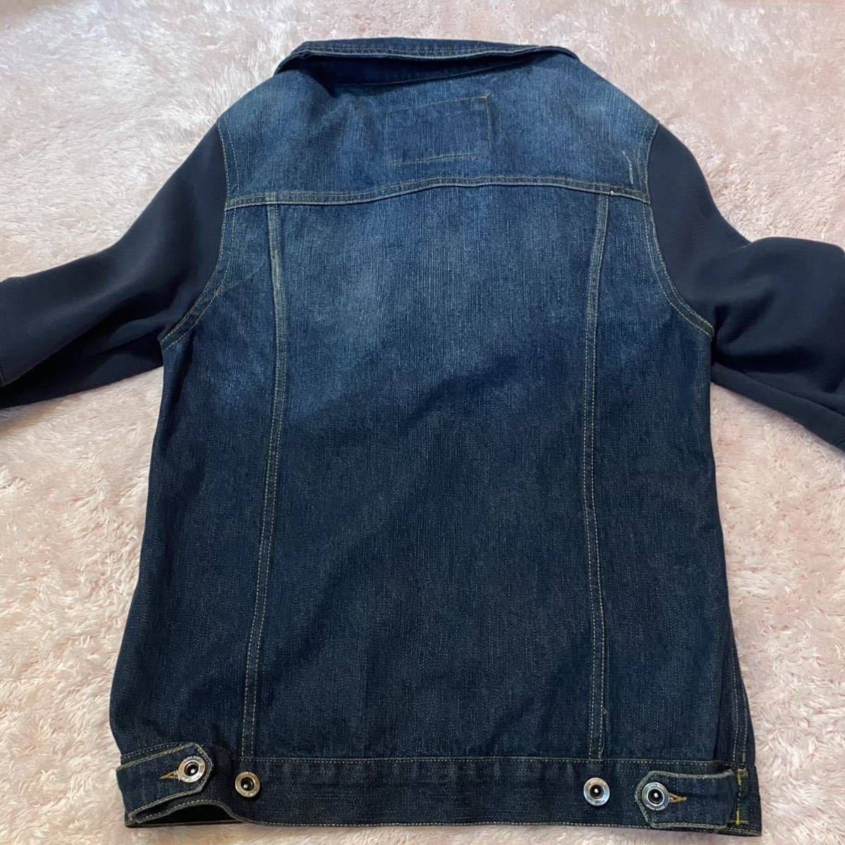 ZARA ミスチル 桜井和寿さん着用 ジージャン スウェット切り替え ZARA ミスチル 桜井和寿さん着用 ジージャン スウェット切り替え