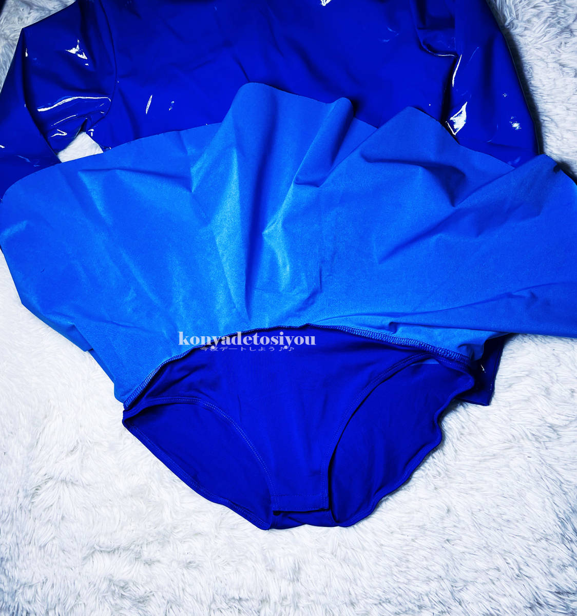 Yahoo!オークション - Q18ブルーEXL 超光沢PVCラバー製 可愛いセーラー...