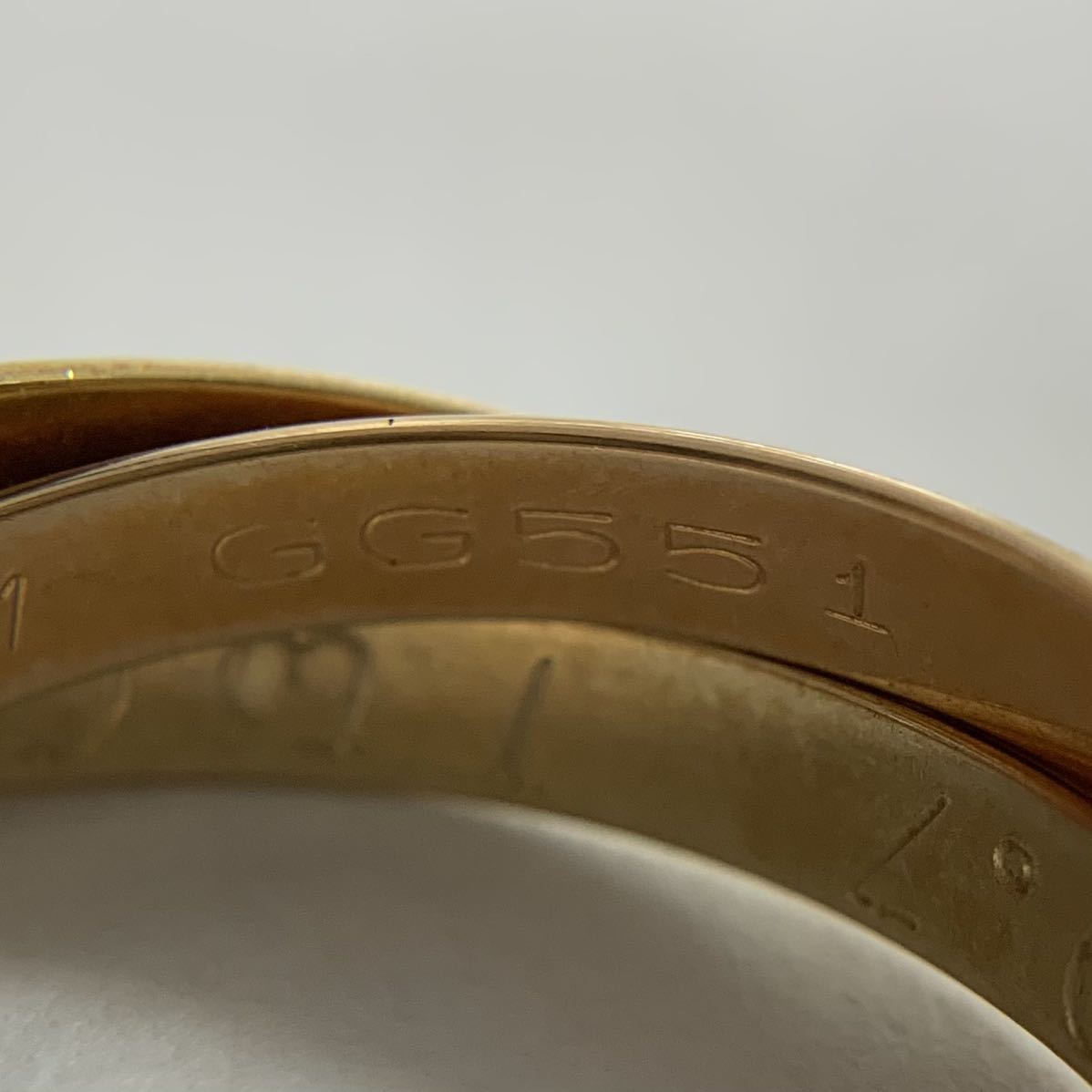 【売り切り】Cartier カルティエ トリニティ 3連リング 750 （k18）重量4.92g ケース付き|品牌|价格|图片_代购帮