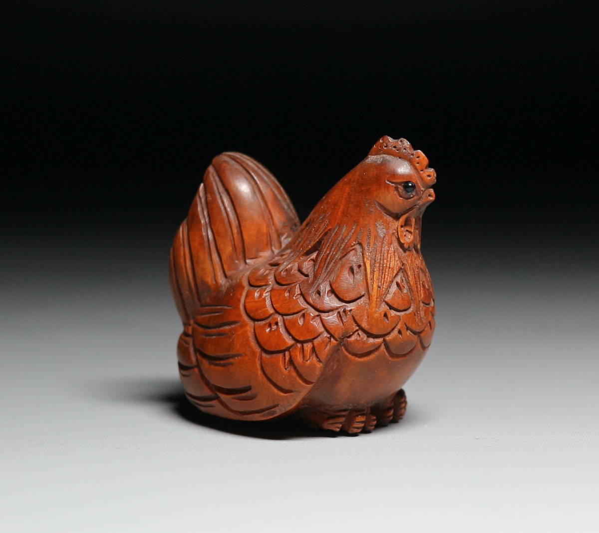 Yahoo!オークション - 吉丸 柘植根付D192【雌鶏】 黄楊木彫
