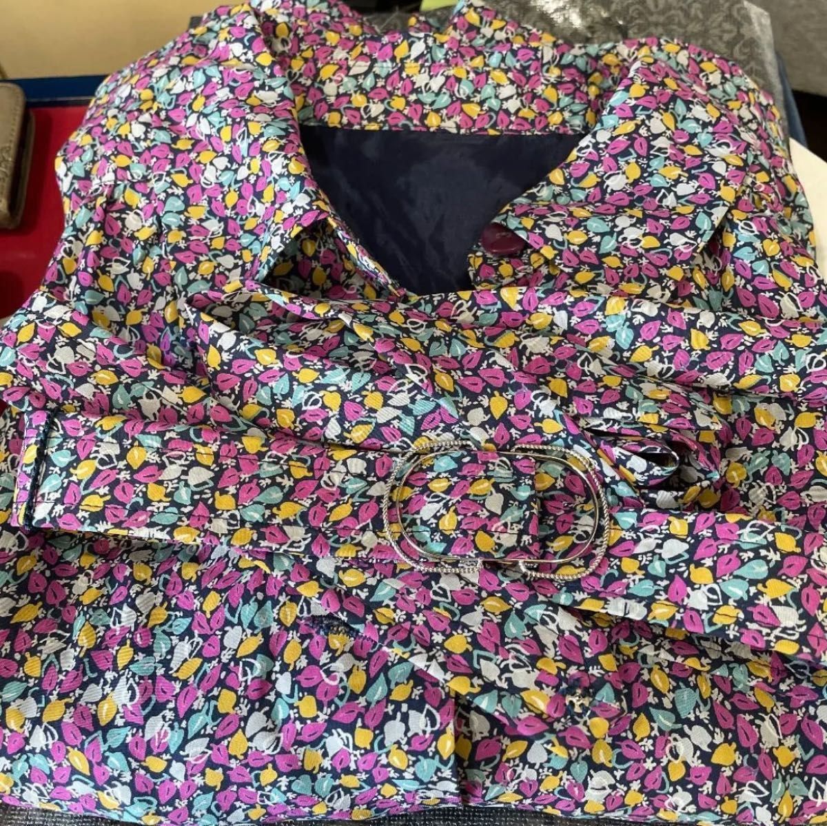 レディース トップス 花柄 ワンピース ロング レトロ S〜M 紫 春 レディース トップス 花柄 ワンピース ロング レトロ S〜M 紫 春