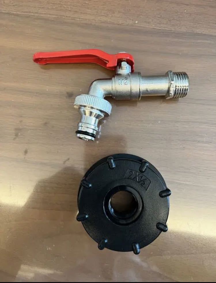 Yahoo!オークション - 2セット 1000L ( IBC ) 水タンク用 蛇口 付きホ...