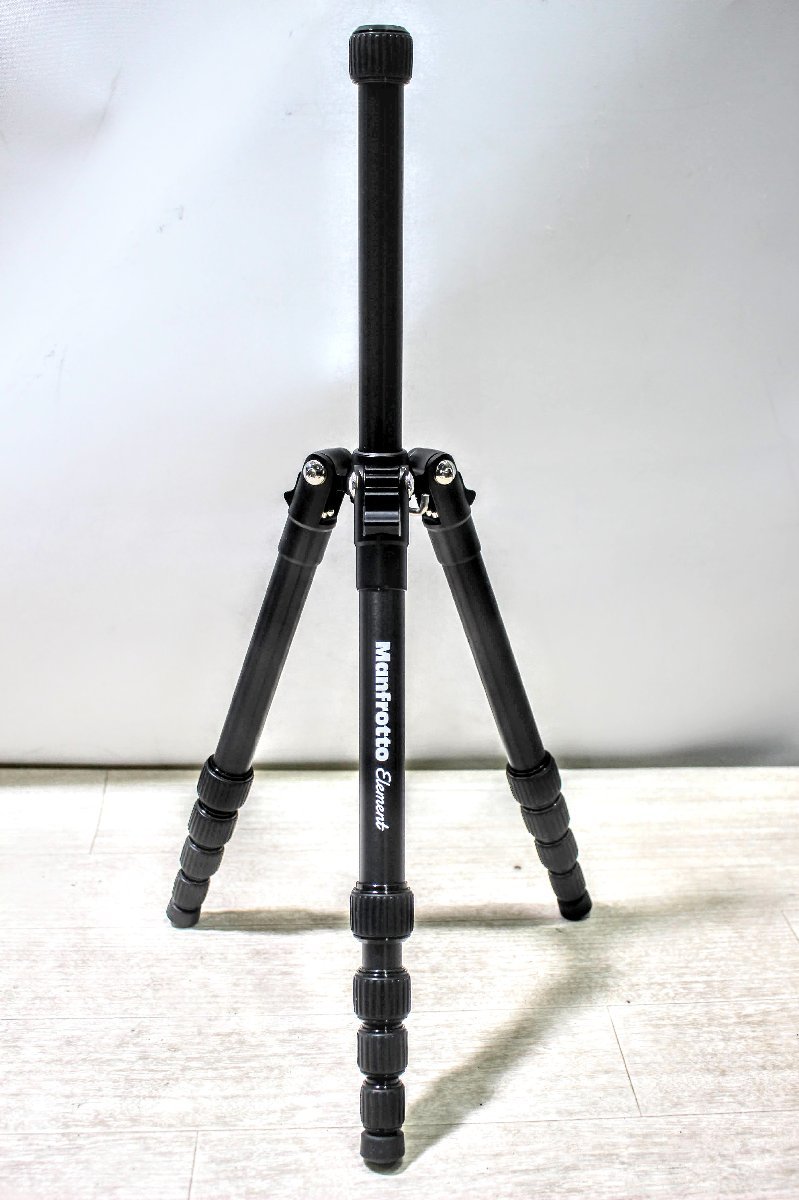 代購代標第一品牌-樂淘letao-manfrotto 三脚 Elementトラベル三脚 スモール ブラック アルミ製 最大耐荷重4kg 最長約