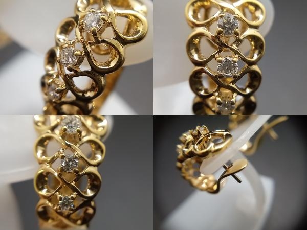 Yahoo!オークション - 18K 750 ダイヤモンド付き 約5.1g ピアス