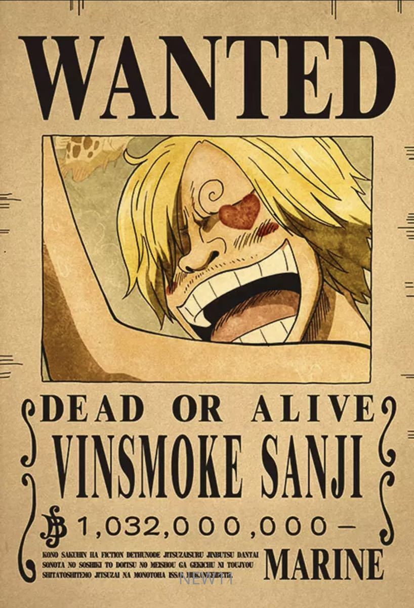 ONEPIECE ワンピース 手配書 ポスター 麦わら海賊団セット ONEPIECE ワンピース 手配書 ポスター 麦わら海賊団セット
