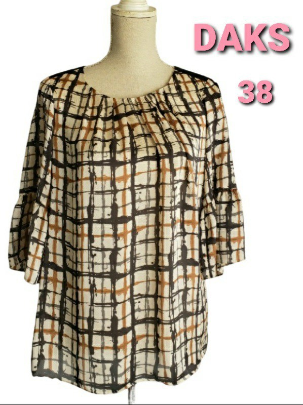 Yahoo!オークション - 大変美品 DAKS 裏地無し 素敵なシフォンブラウス
