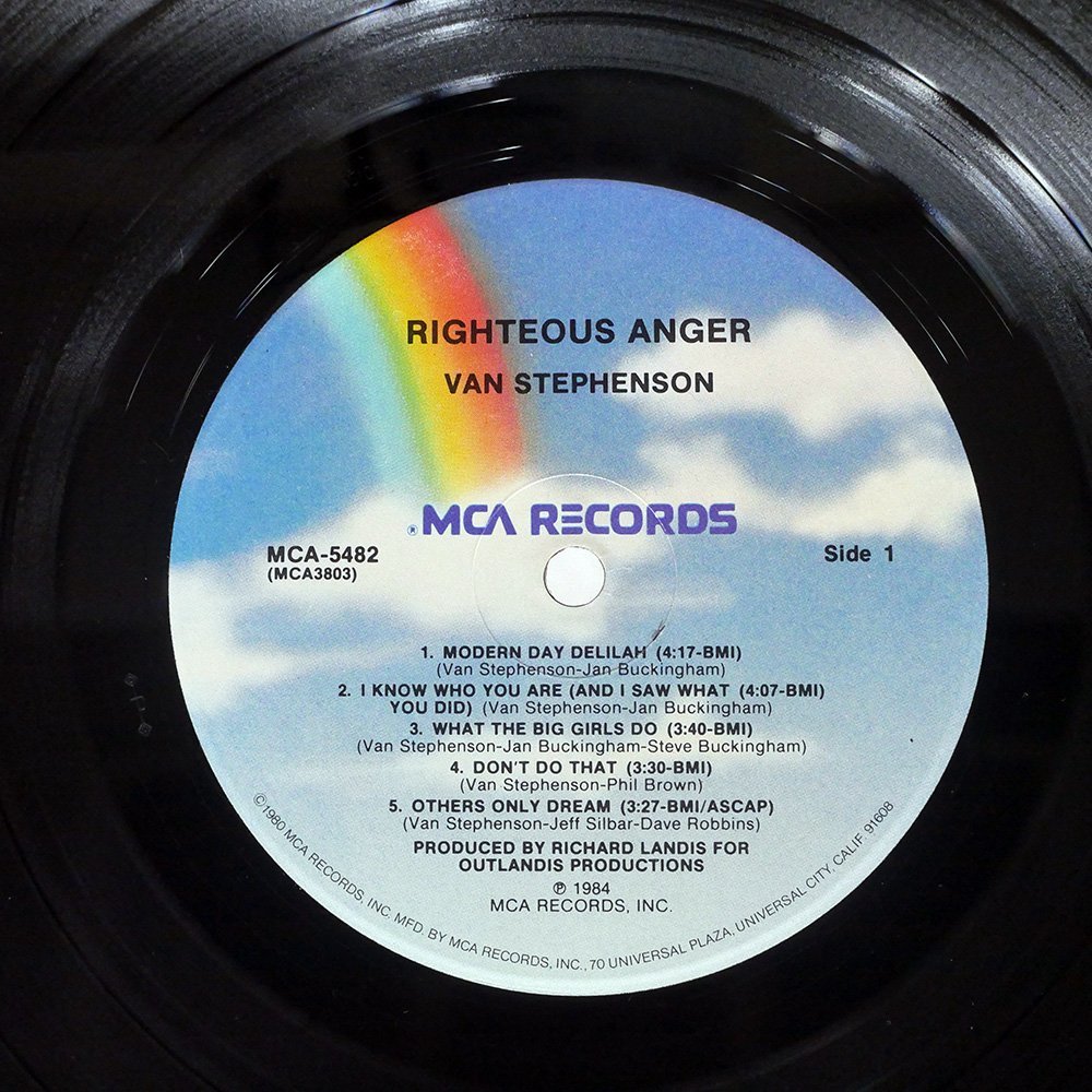 Yahoo オークション Van Stephenson Righteous Anger Mca Mca5482