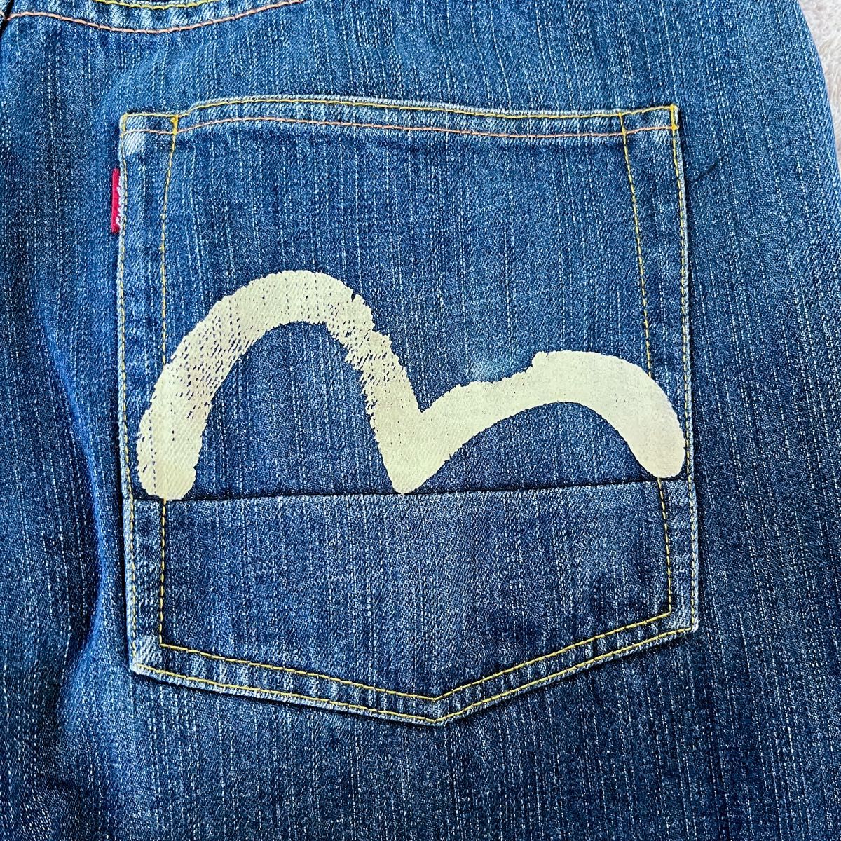 EVISU エビス エヴィス カモメ No 3 2001 デニムジーンズ W35 EVISU エビス エヴィス カモメ No 3 2001 デニムジーンズ W35