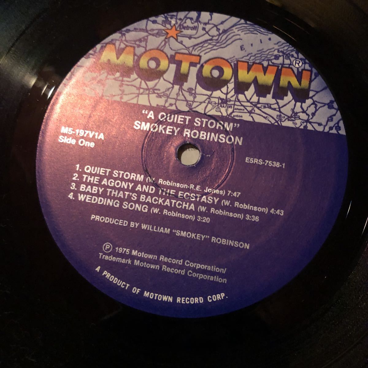 Yahoo オークション Smokey Robinson A Quiet Storm 1975 Us名盤lp