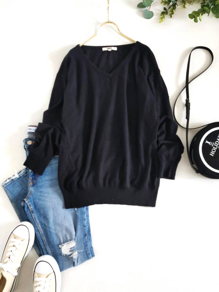 Yahoo!オークション - ＋ OZOC オゾック ㈱ワールド Vネックデザイン ...