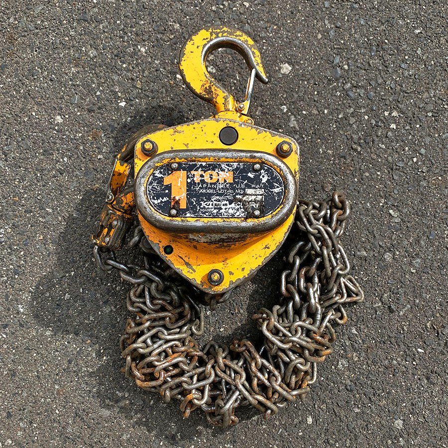 KITO キトー チェーンブロック 1t 1000kg M3 揚程2.5m U8945(その他)｜売買されたオークション情報、yahooの商品情報をアーカイブ公開 - オークファン ...