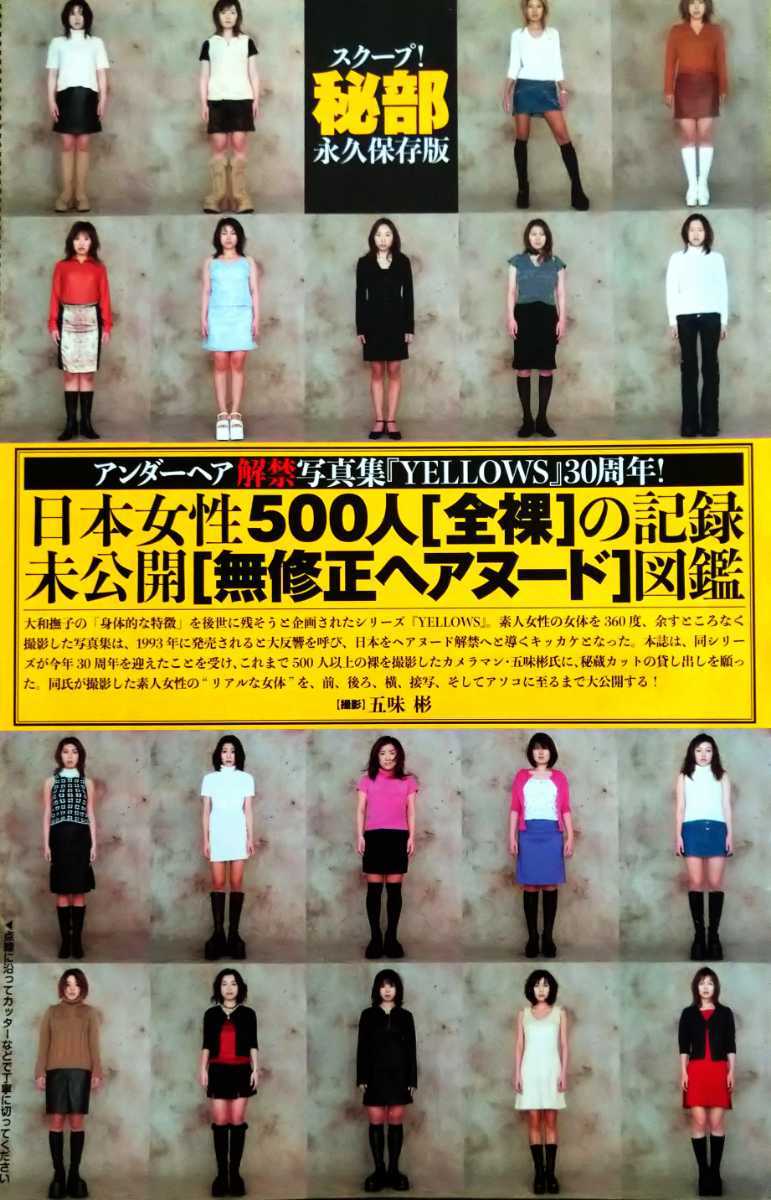 Yahoo オークション 切り抜き 24頁 アンダーヘア解禁写真集yellows