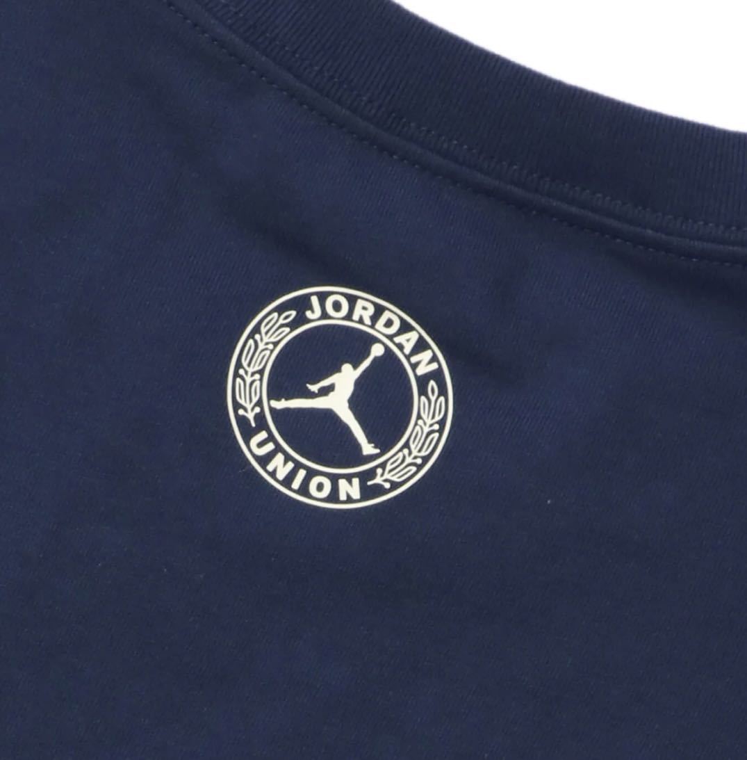 NIKE Jordan x UNION ロングスリーヴTシャツ ネイビー Lサイズ NIKE Jordan x UNION ロングスリーヴTシャツ ネイビー Lサイズ