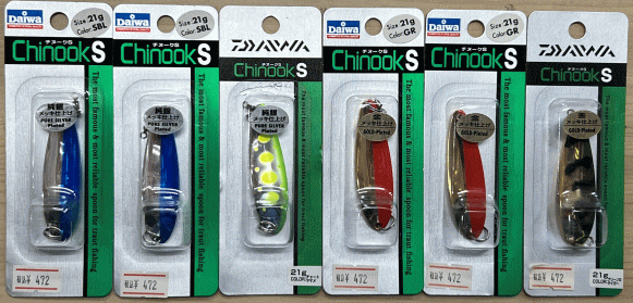 Yahoo!オークション - 23020.チヌークS 21g 4カラー 6個セット 金メ...