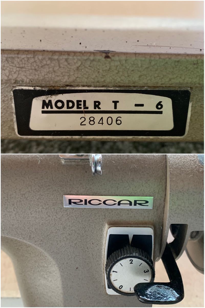 福岡より佐川着払い発送 RICCAR リッカー ミシン MODEL RT-6 職業用ミシン 動作未確認(本体)｜売買されたオークション情報、yahooの商品情報をアーカイブ公開 ...